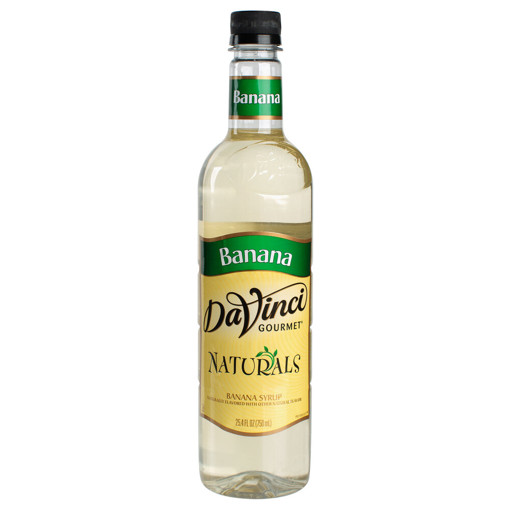 DaVinci Gourmet 750 mL All Natural Banana Flavoring / Fruit Syrup