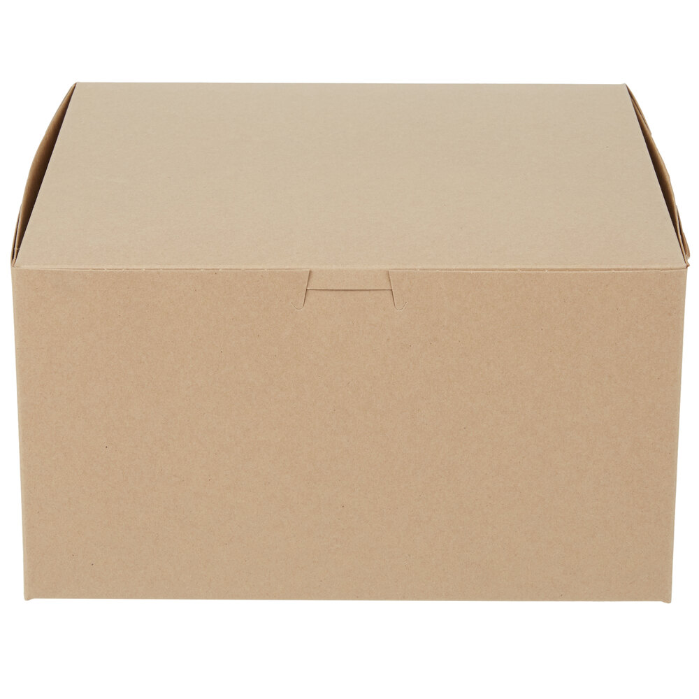 10 X 10 X 5 Kraft Cake Bakery Box 10 Pack