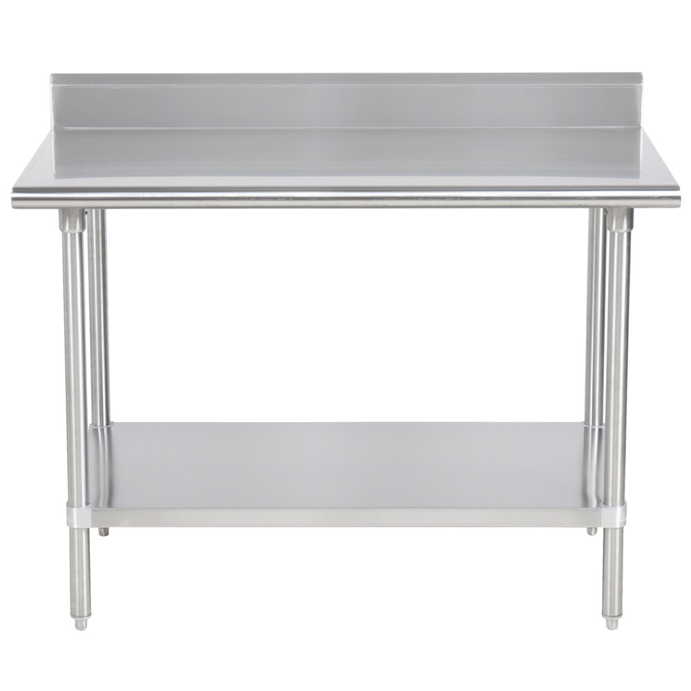 Advance Tabco KSS-304 30" x 48" 14 Gauge Work Table with Stainless ...