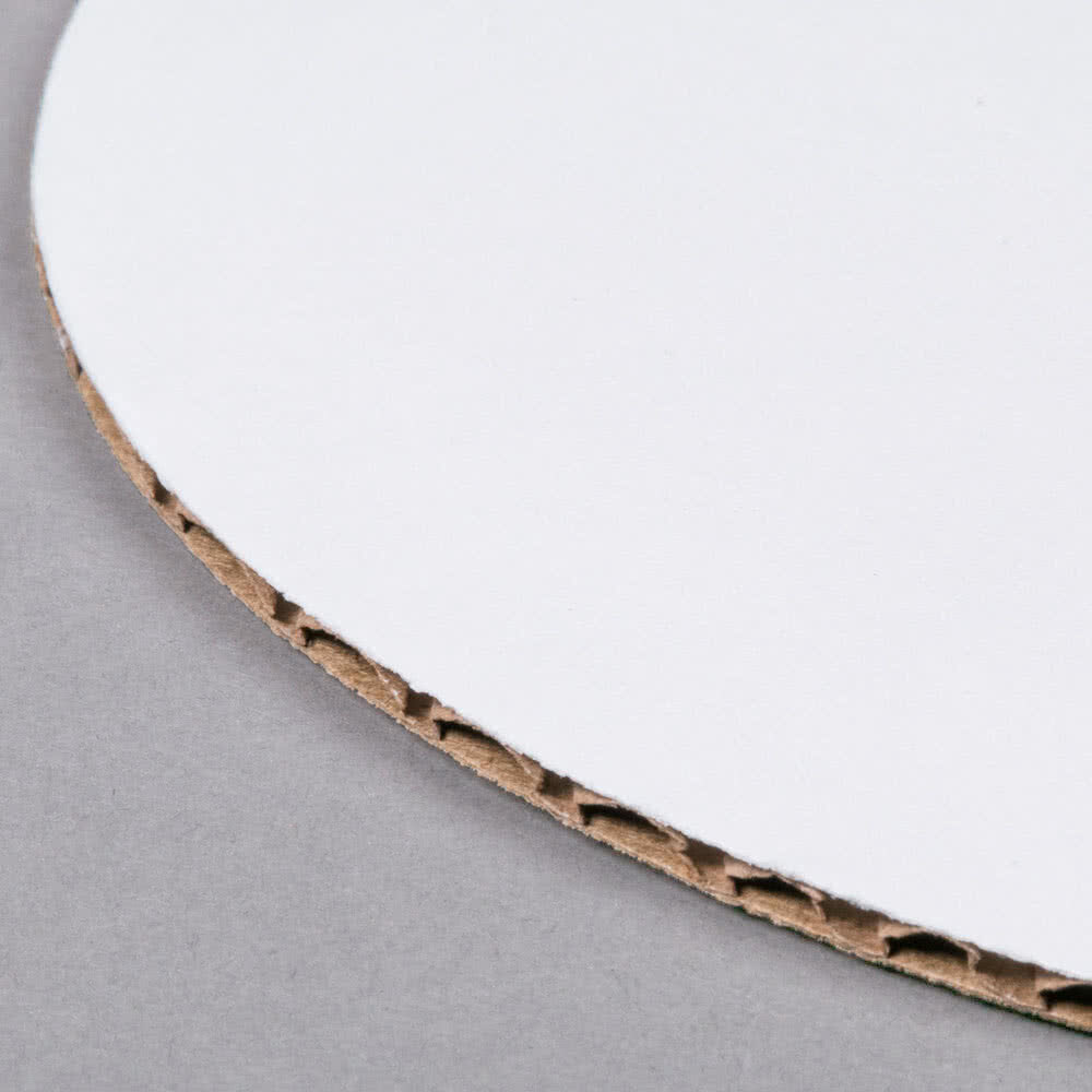 18" White Corrugated Cake Circle - 25/Pack