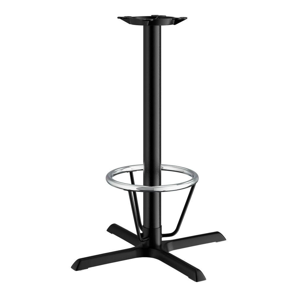 Lancaster Table & Seating Cast Iron 30" x 30" Black 3" Bar Height ...