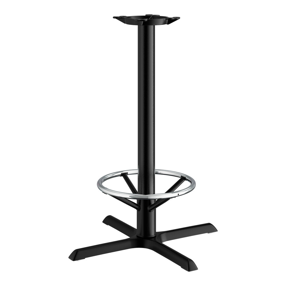 Lancaster Table & Seating Cast Iron 30" x 30" Black 3" Bar Height ...