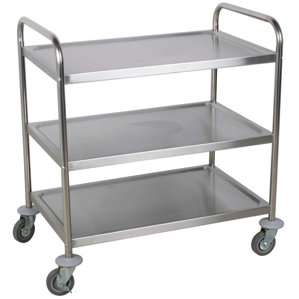 Heavy Duty Utility Cart (Stainless Steel): WebstaurantStore