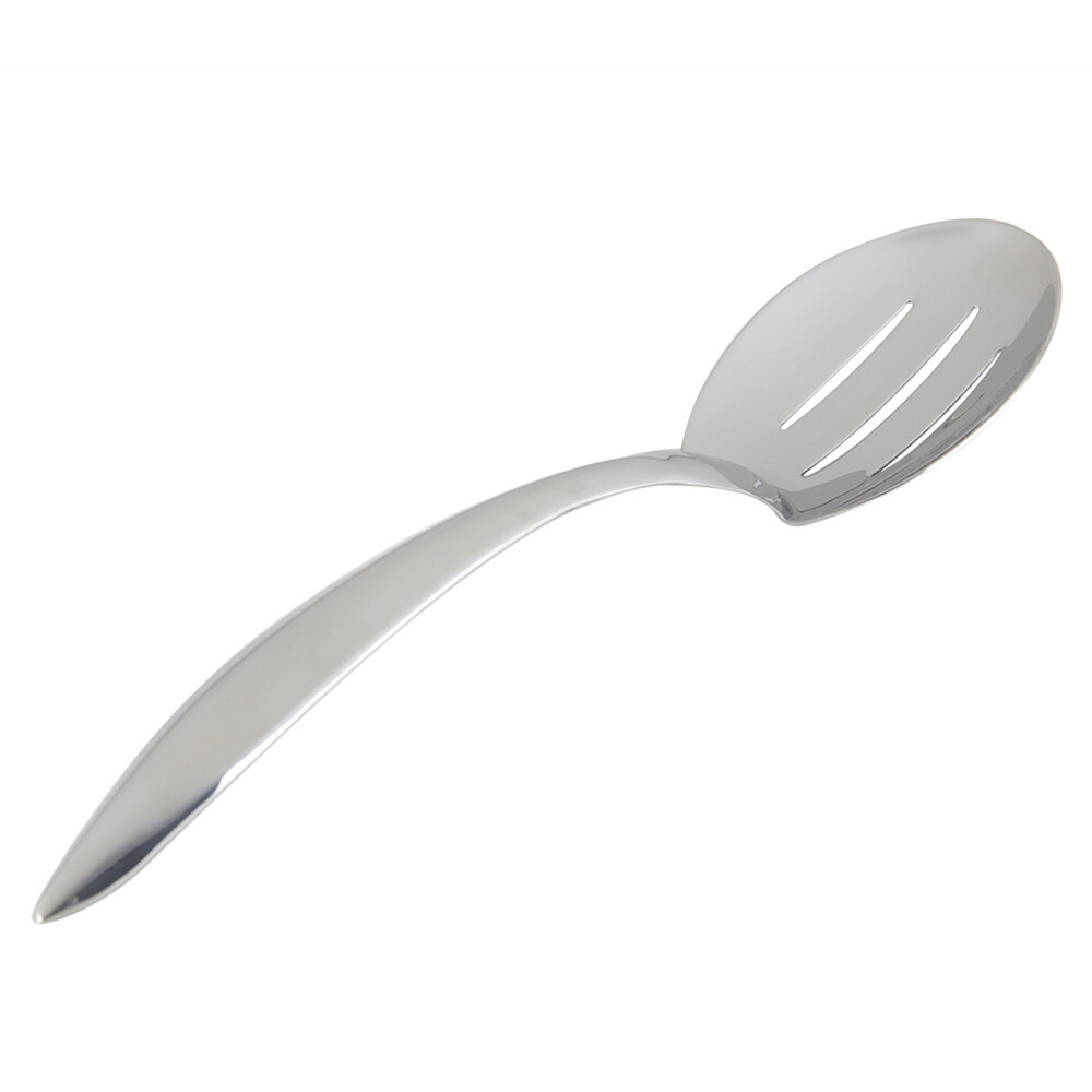 Bon Chef 9464 9 3/4" Stainless Steel Slotted Serving Spoon with Hollow ...