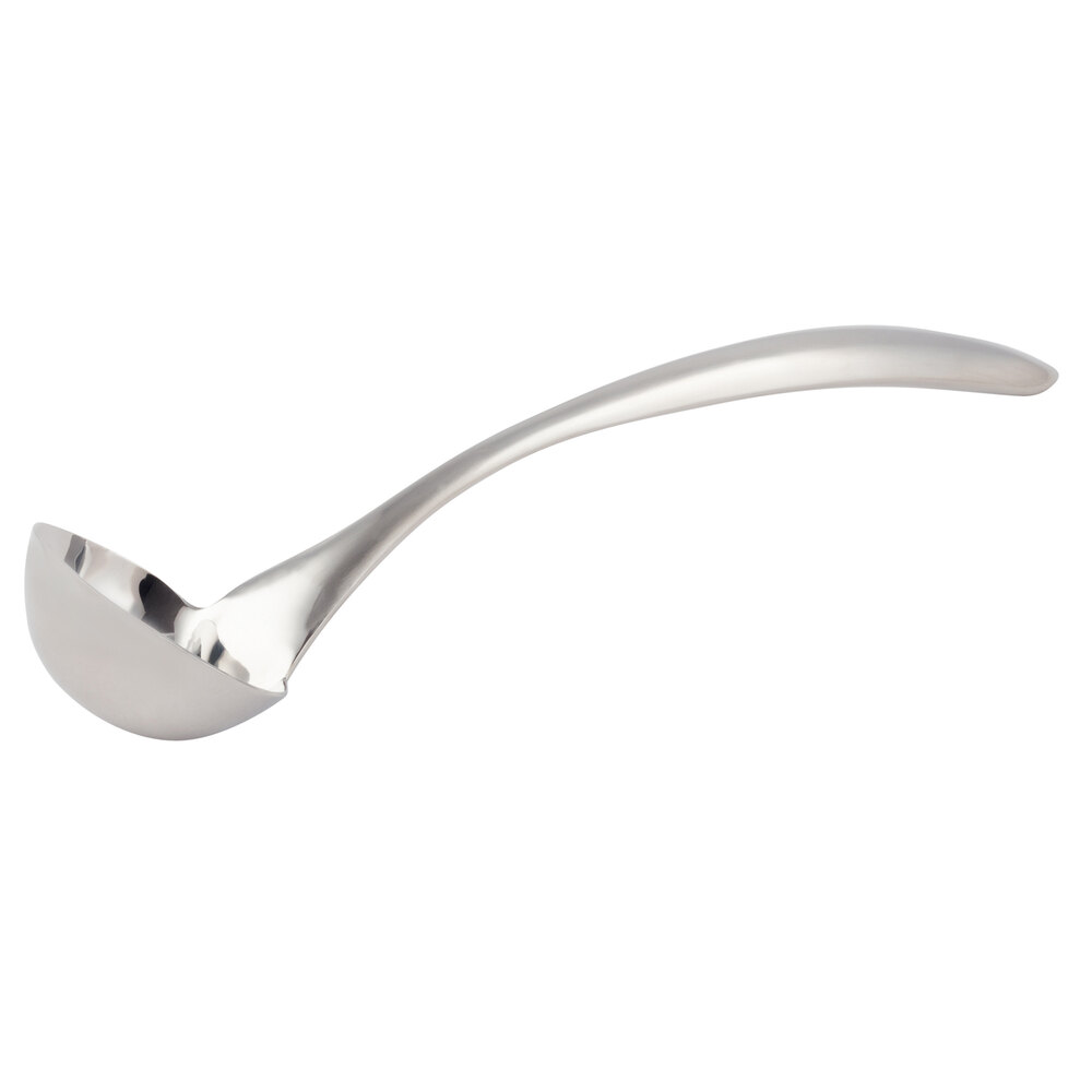 Bon Chef 9462BF 1 oz. Stainless Steel Serving Ladle with Brushed Finish ...