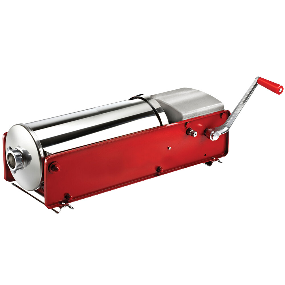 Tre Spade Manual 30 lb. Horizontal 2-Speed Enameled Steel Sausage Stuffer