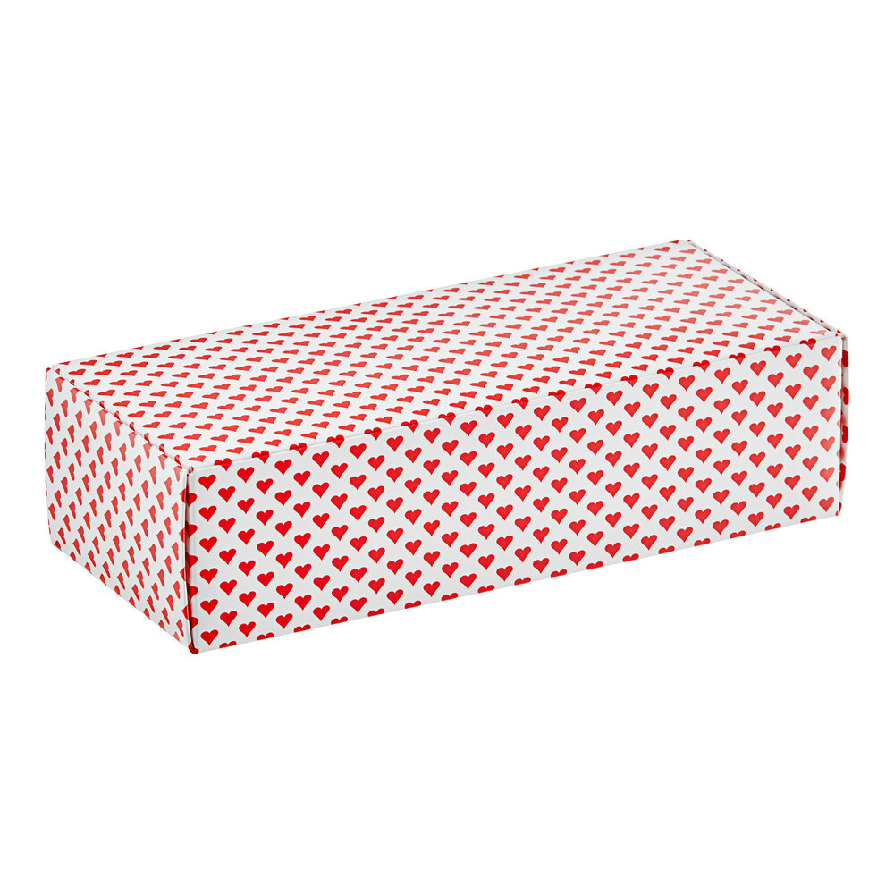 2 lb. Candy Box with Heart Print - 250/Case