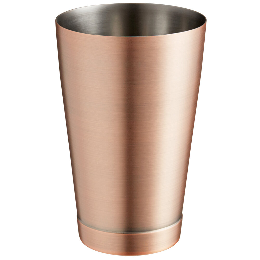 Barfly® M37007ACP 18 oz. Antique Copper-Plated Half Size Cocktail ...