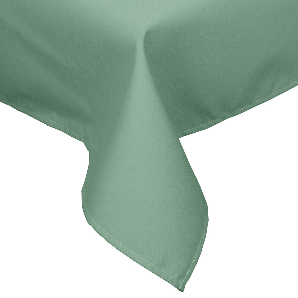 Intedge 54" x 120" Rectangular Seafoam Green Hemmed 65/35 Poly/Cotton ...