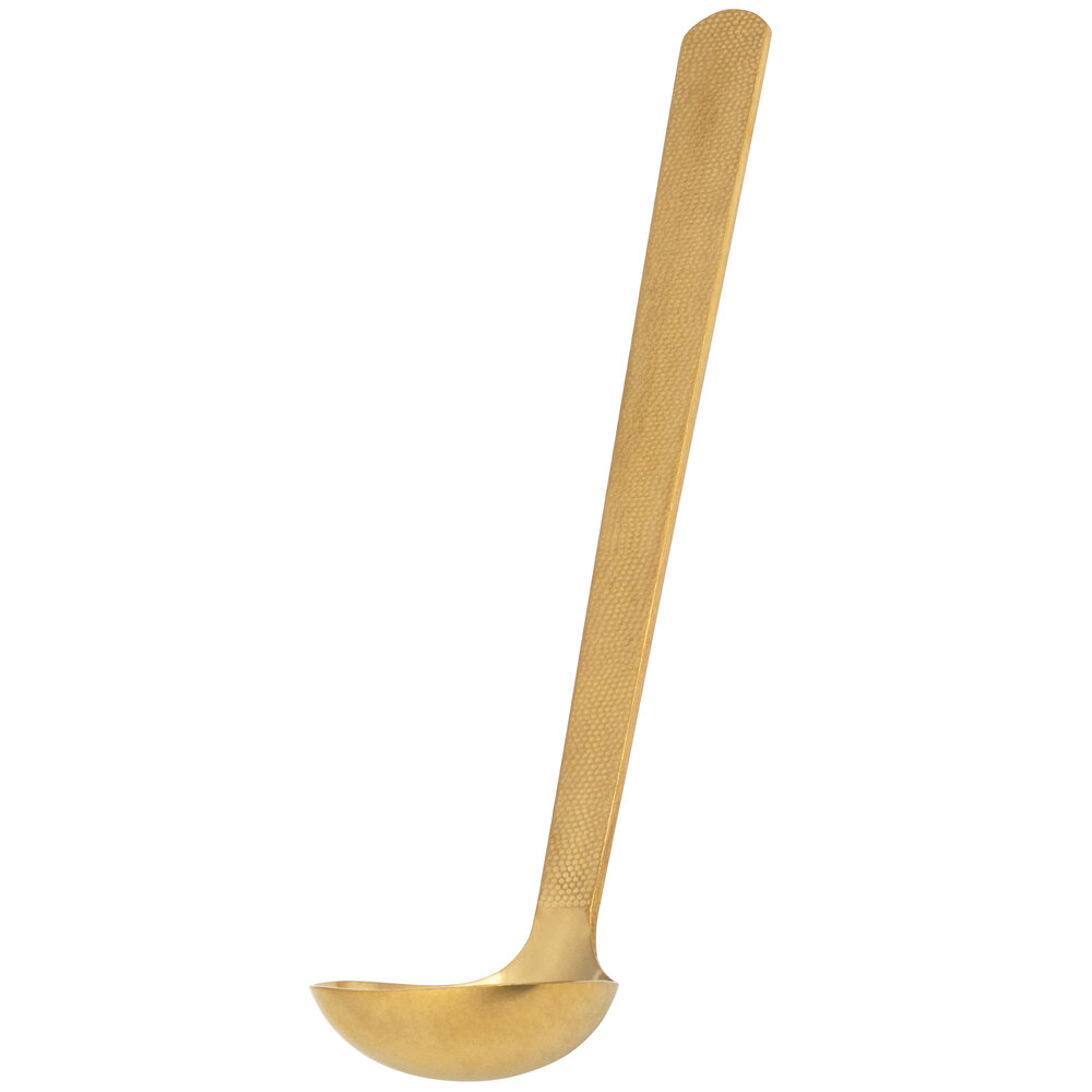 American Metalcraft GVHML 1.5 oz. Hammered Gold Vintage Ladle