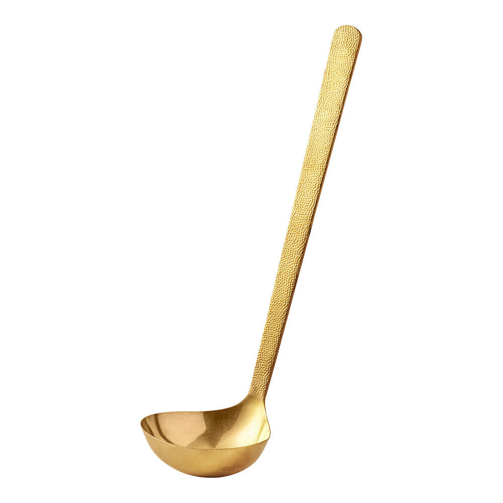 American Metalcraft GVHL 3.5 oz. Hammered Gold Vintage Ladle