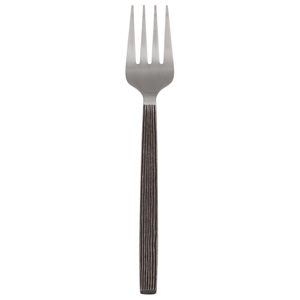 American Metalcraft WVAF 13" Wavy Aged Stainless Steel Cold Meat Fork