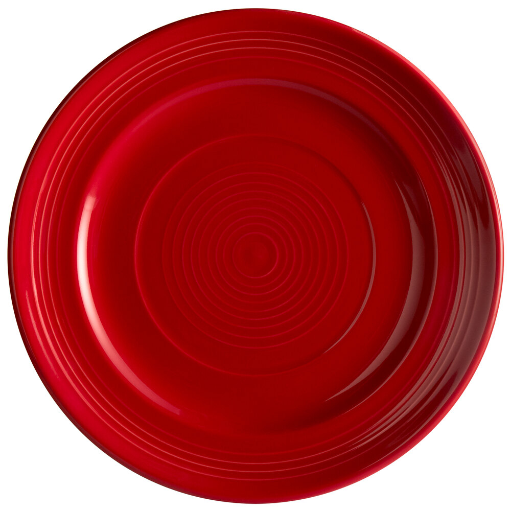 Tuxton CQA-090 Concentrix 9" Cayenne China Plate - 24/Case