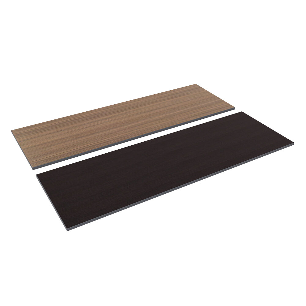 Alera ALETT7224EW 72" x 24" Espresso / Walnut Rectangular Reversible ...