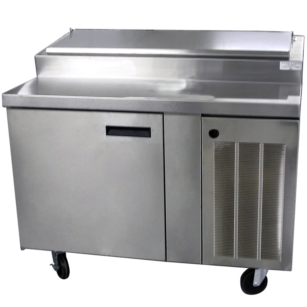Delfield 18648PTBMP 48" One Door Refrigerated Pizza Prep Table