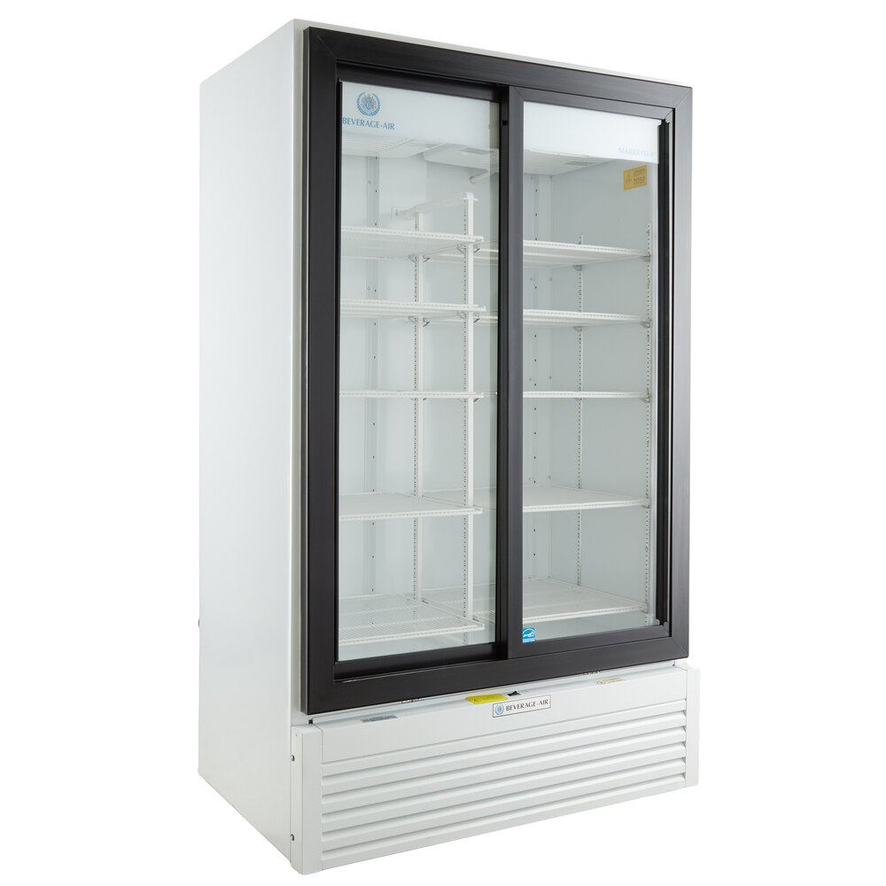 Beverage-Air MT49-1-SDW 47" Marketeer Series White Refrigerated Sliding ...