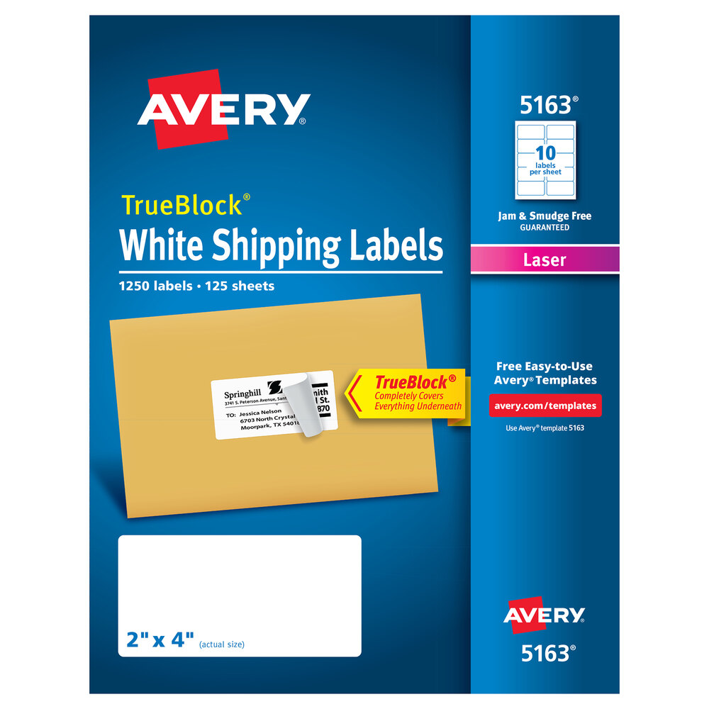 32 Avery Shipping Label 5163 Labels 2021