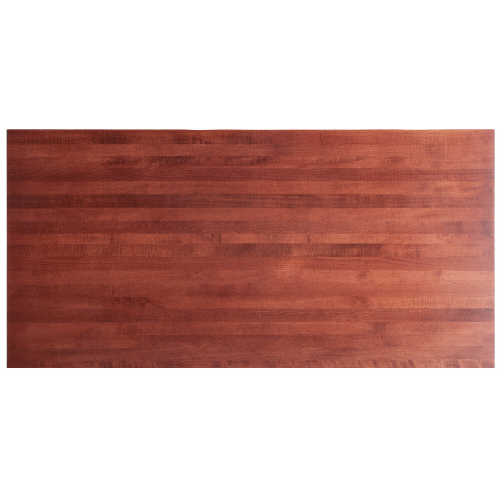 Lancaster Table & Seating Industrial 30" x 60" Solid Wood Live Edge ...