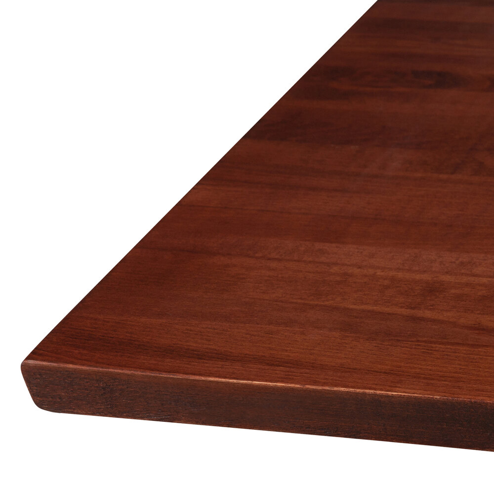 Lancaster Table & Seating 30" x 72" Solid Wood Live Edge Table Top with ...