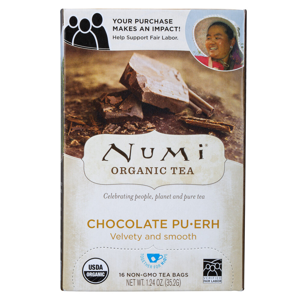 Numi Chocolate Tea | Numi Chocolate Pu Erh Tea - 16/Box