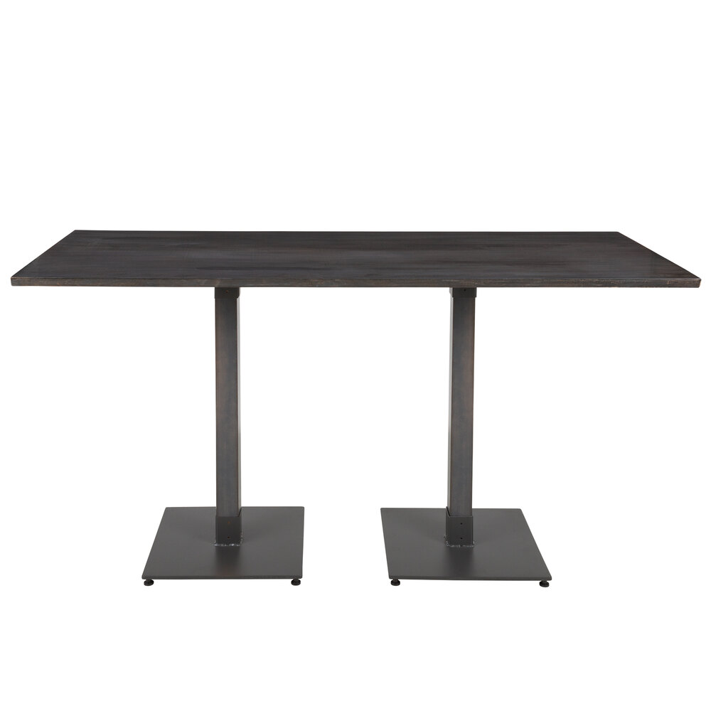 Lancaster Table & Seating 30" x 72" Solid Wood Live Edge Bar Height ...