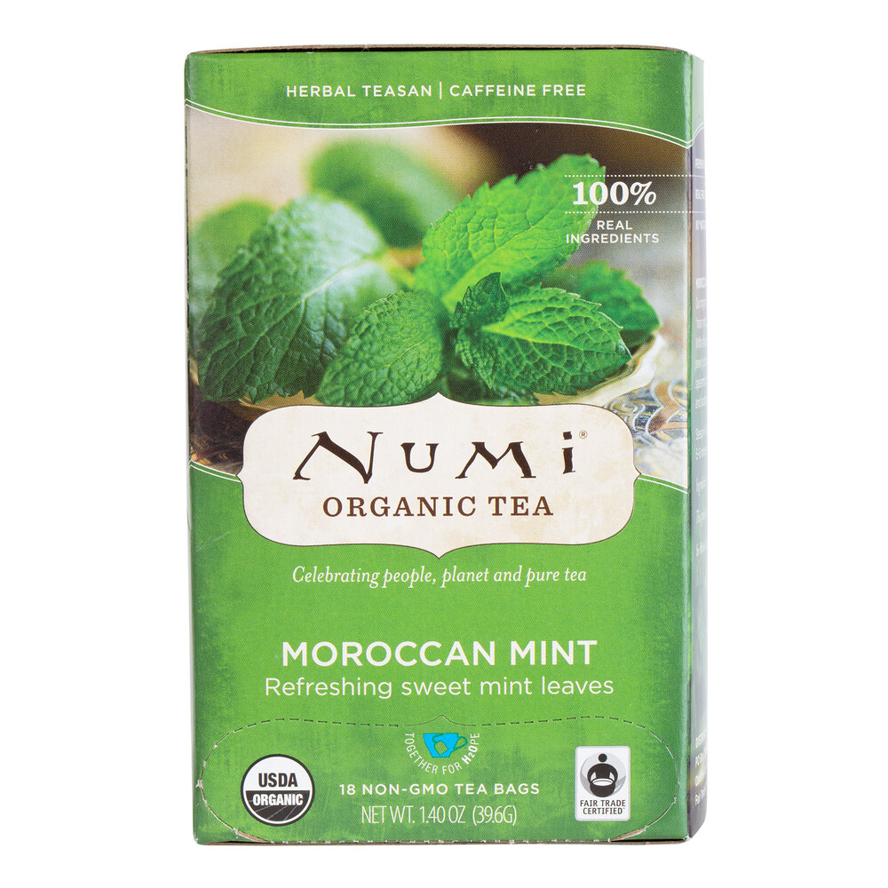 Numi Moroccan Mint Tea | Numi Organic Moroccan Mint Tea Bags - 18/Box