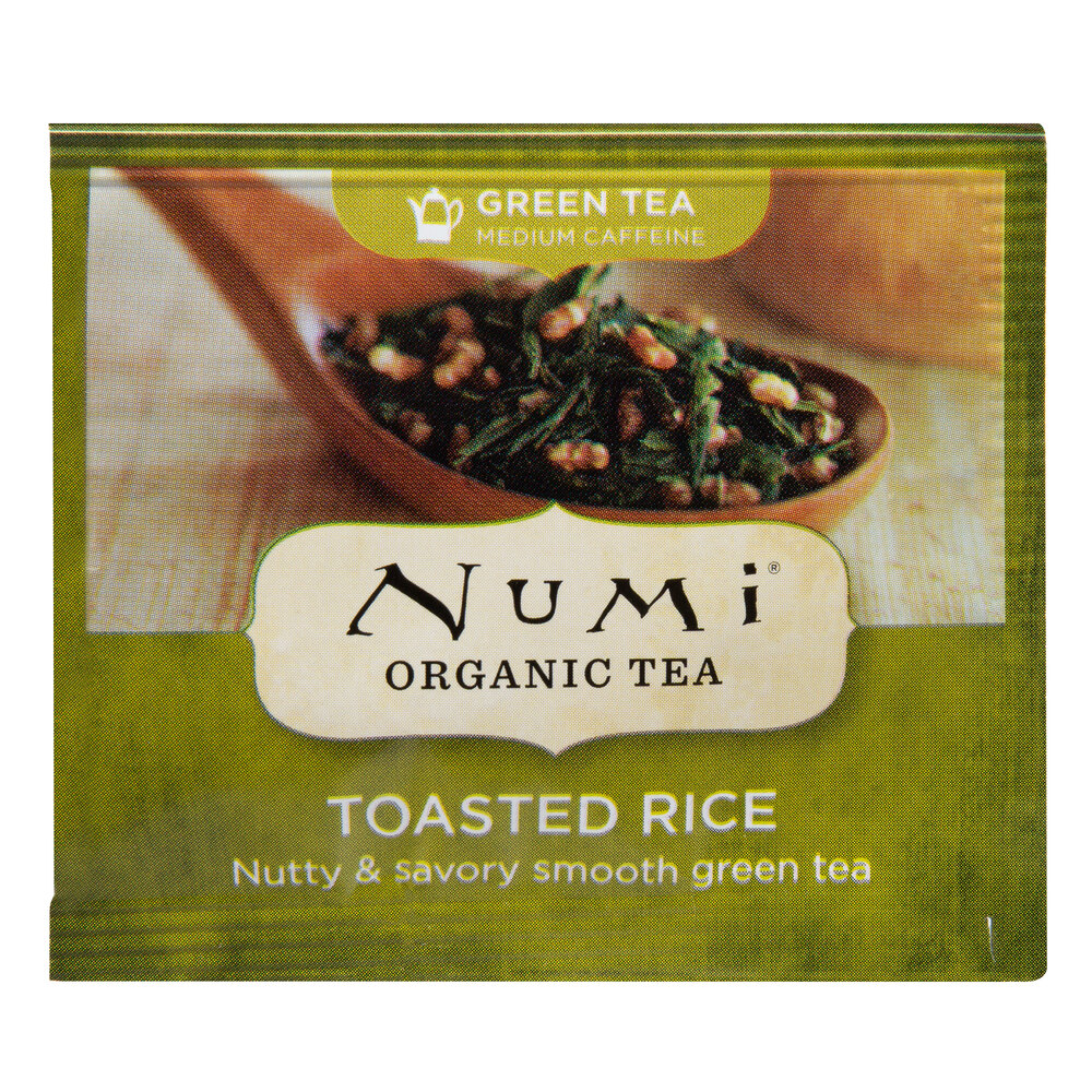 Numi Organic Toasted Rice Tea Bags - 100/Case