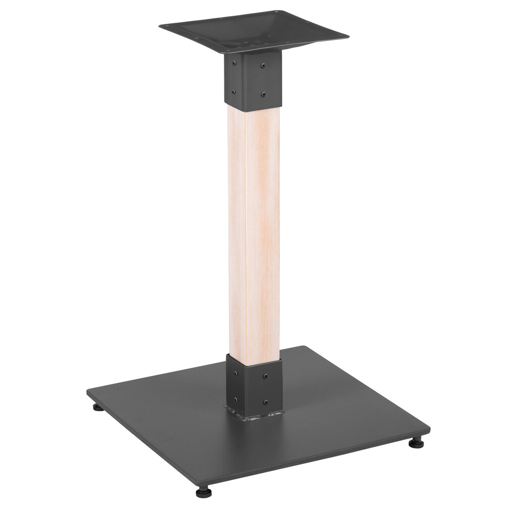 Lancaster Table & Seating 30" Square Solid Wood Live Edge Dining Height ...