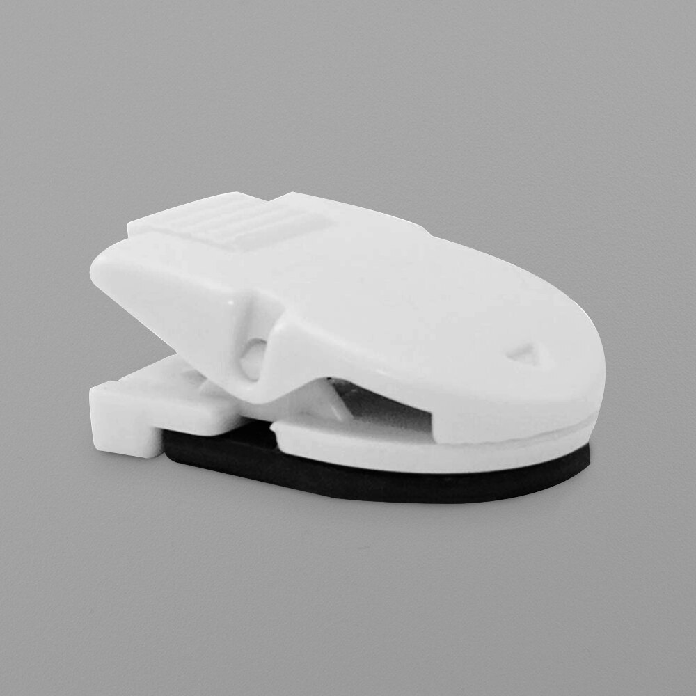 Advantus 75356 1 3/8" x 1" White Magnetic / Adhesive Clip - 20/Box