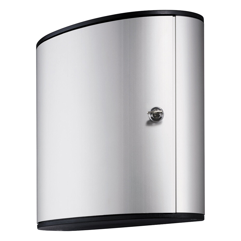 Durable 195323 Silver Brushed Aluminum 54 Key Locking Key Cabinet - 11 ...