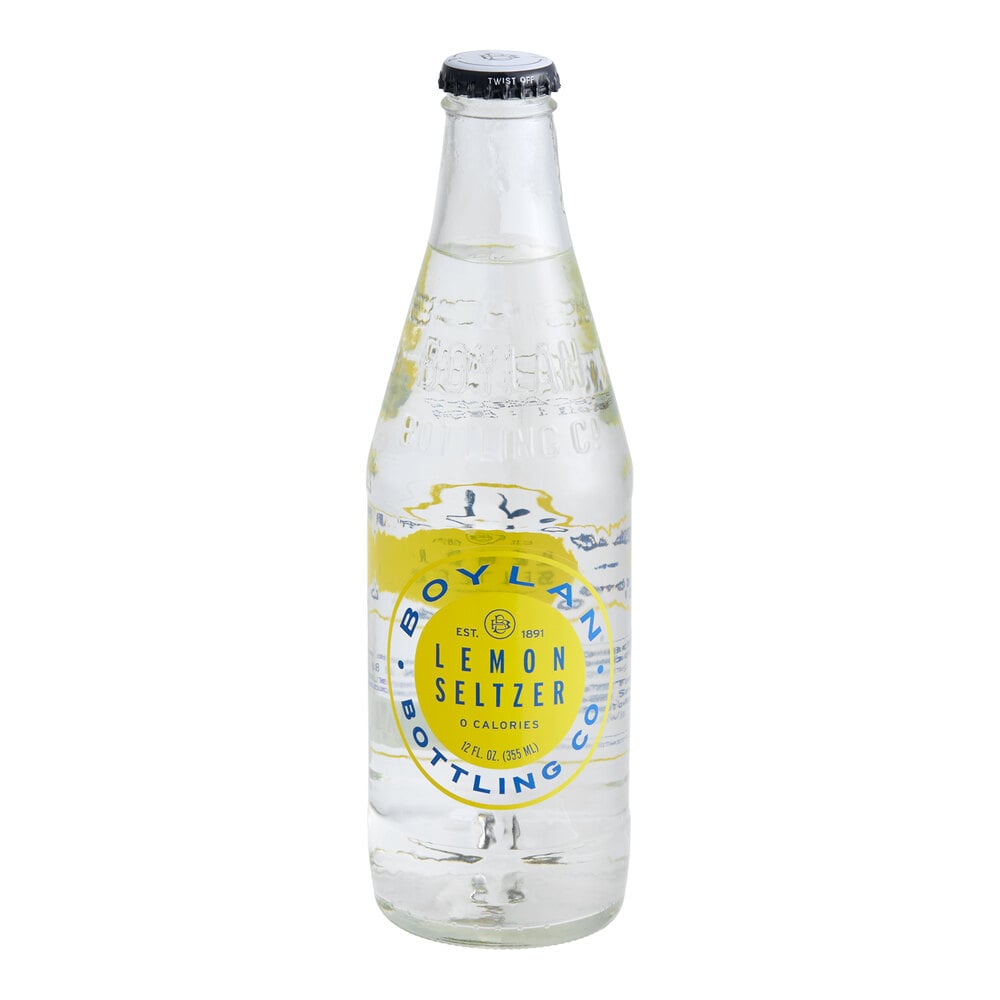 Boylan Bottling Co. 12 fl. oz. Lemon Seltzer - 24/Case