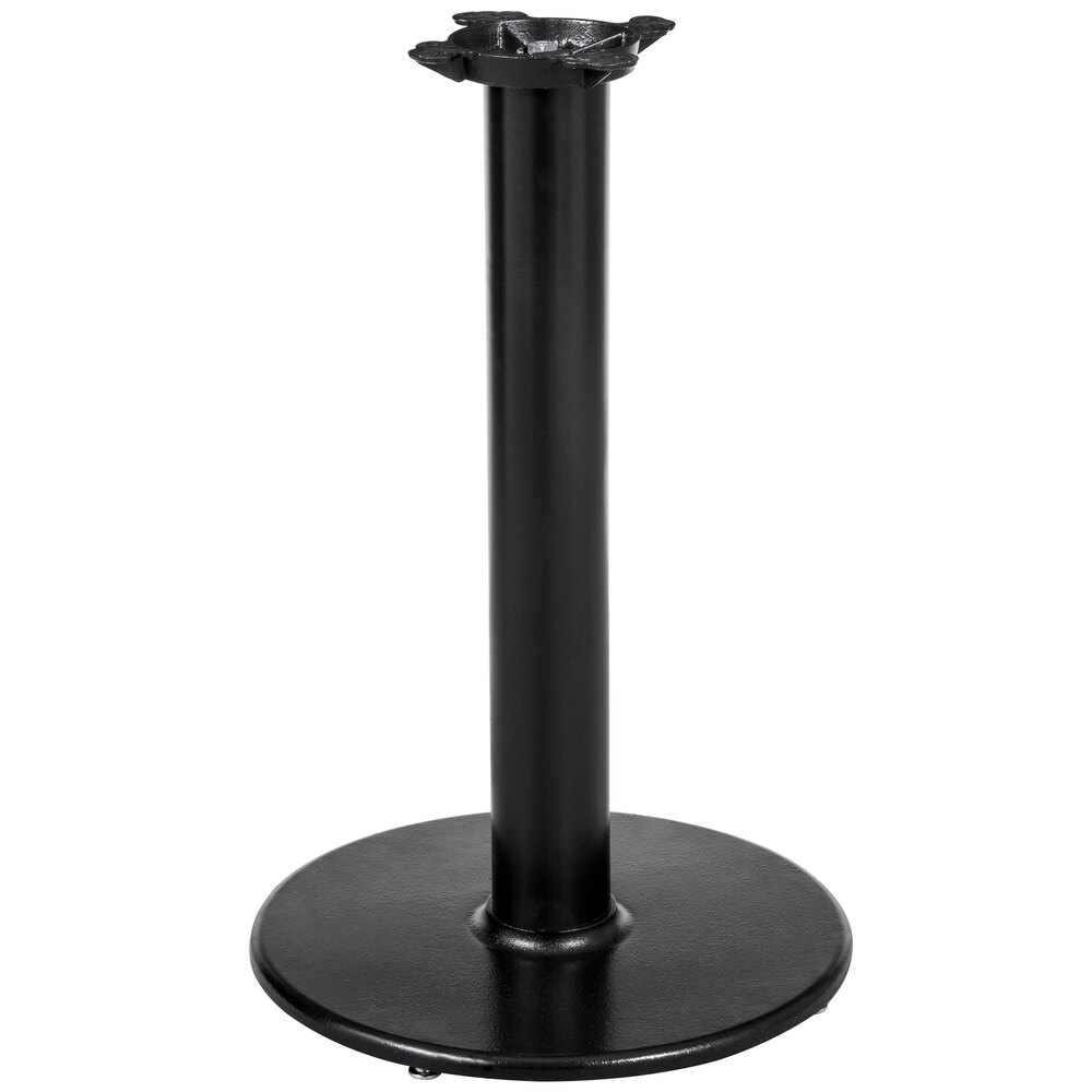 Lancaster Table & Seating Cast Iron 22" Round Black 4" Counter Height ...