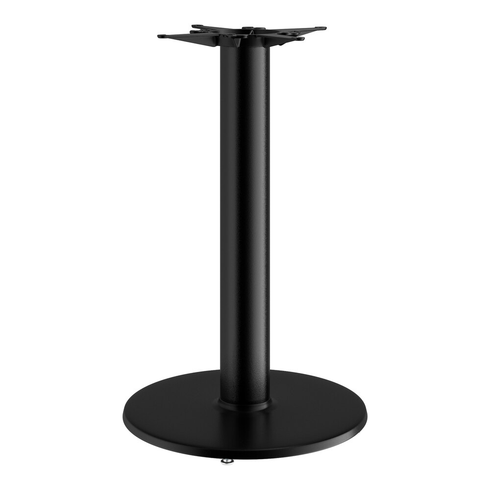 Lancaster Table & Seating Cast Iron 22" Round Black 4 1/2" Counter ...