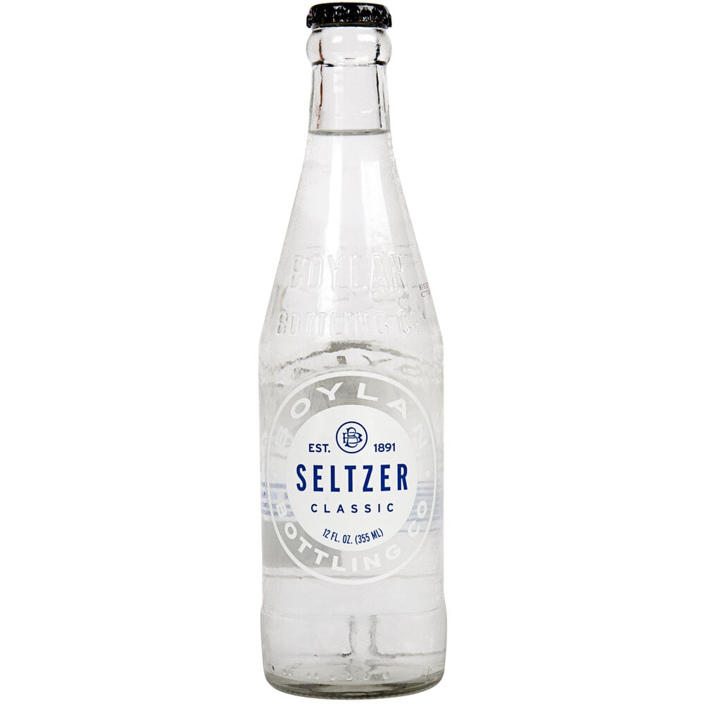 Boylan Bottling Co. Classic Seltzer 12 fl. oz. - 24/Case
