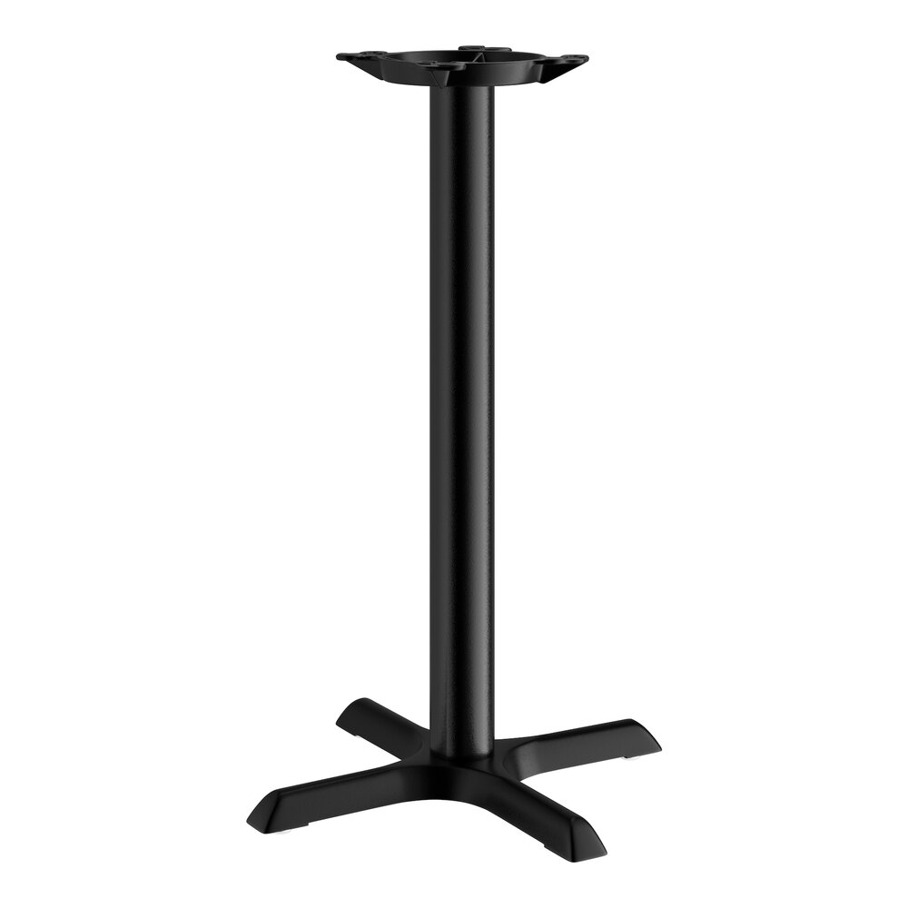 Lancaster Table & Seating Cast Iron 22" x 22" Black 3" Counter Height ...