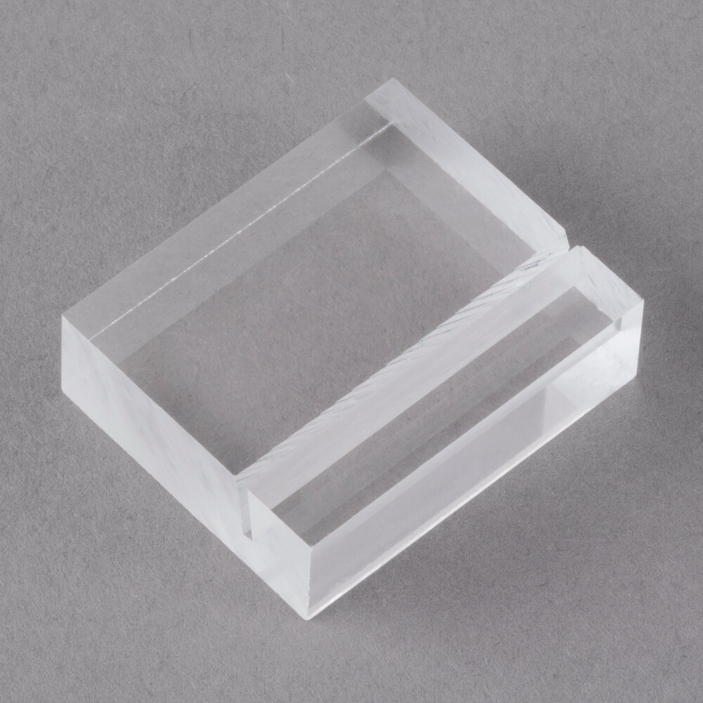 American Metalcraft LK50 1 1/4" Clear Acrylic Card Holders with ...