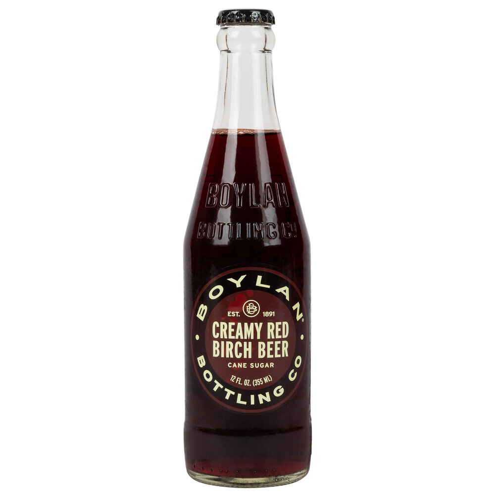 Boylan Bottling Co. Creamy Red Birch Beer 12 fl. oz. - 24/Case