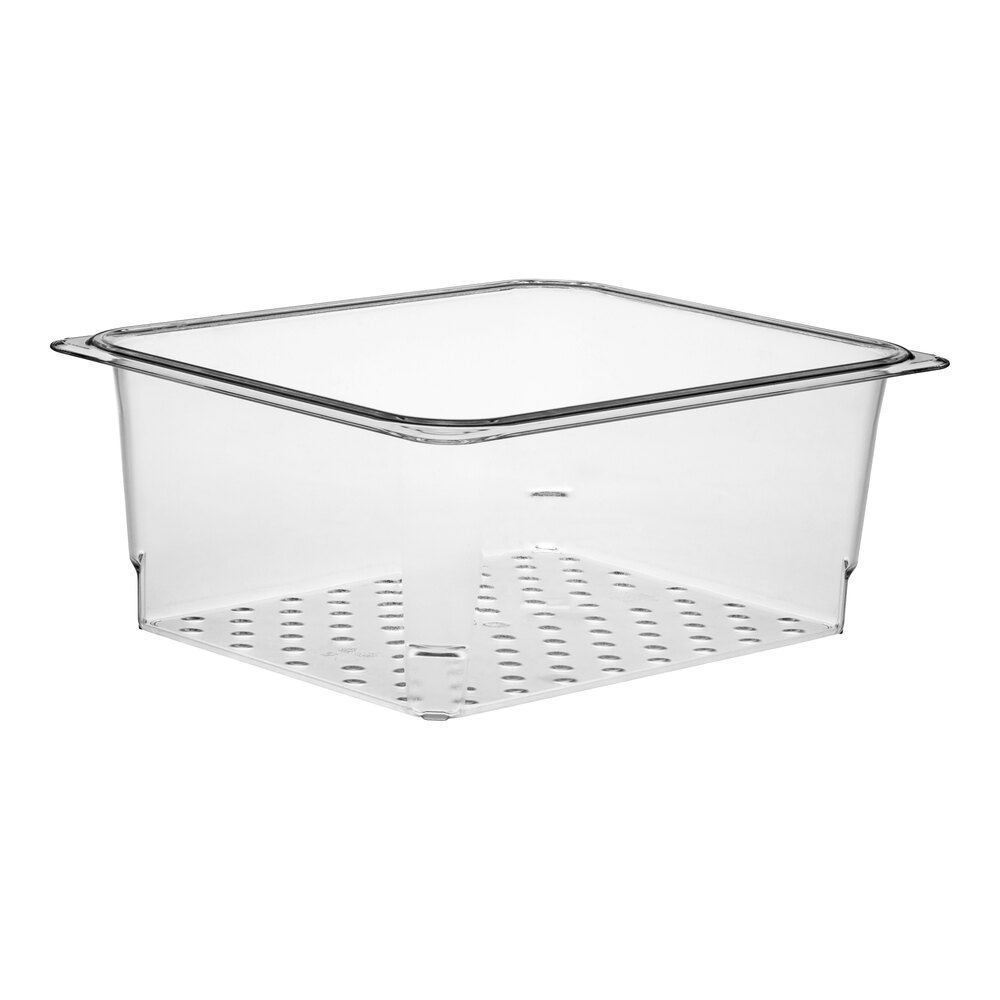 Cambro 25CLRCW135 Camwear® 1/2 Size Clear Polycarbonate Colander Pan ...