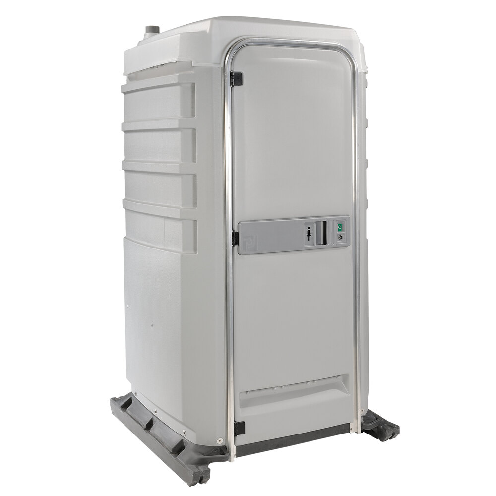 PolyJohn FS3-3007 Fleet Light Gray Premium Portable Restroom with ...