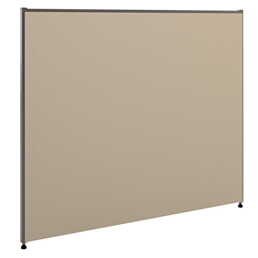 HON BSXP4248GYGY Basyx BL Series 42" x 48" Gray Semi-Tackable Verse ...
