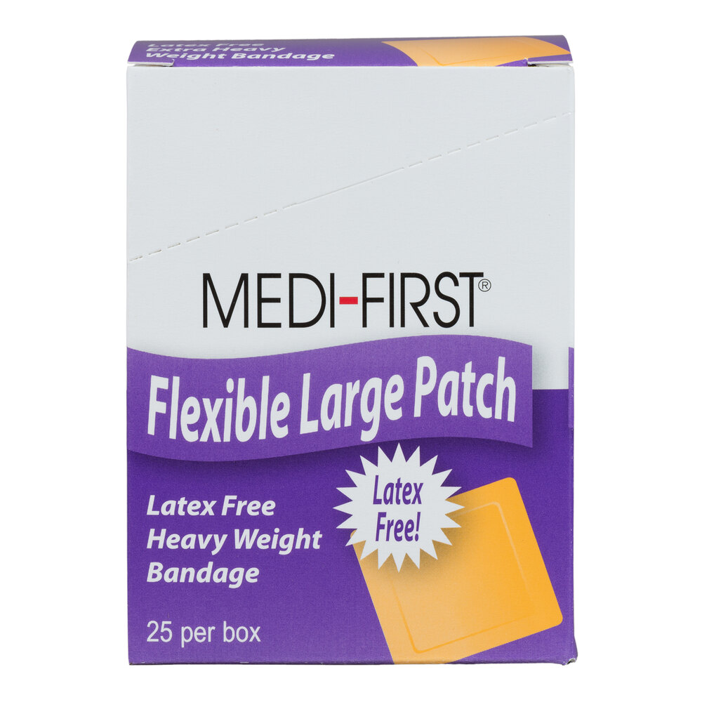 Medique 61873 Medi-First 2" x 3" Woven Adhesive Bandage Patch - 25/Box
