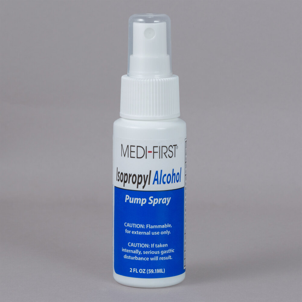 Medi-First 26802 Isopropyl Alcohol 70% Spray Pump Bottle - 2 oz.