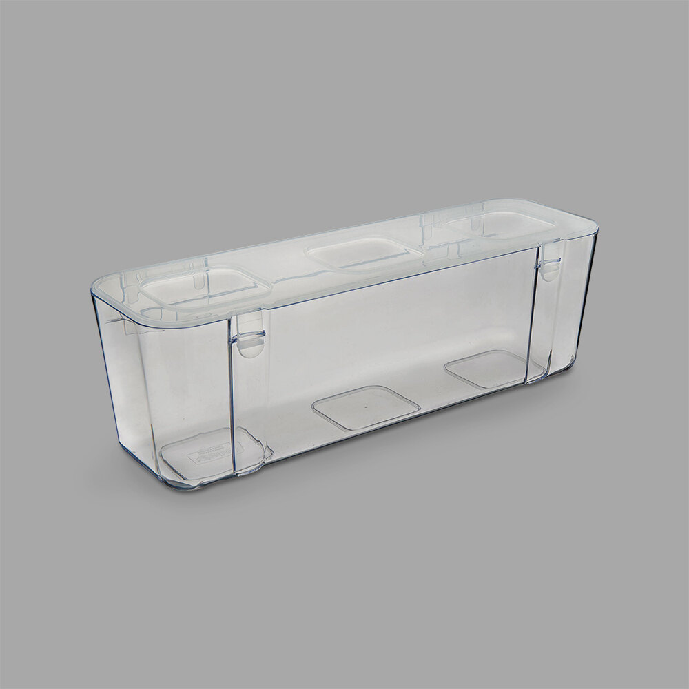 Deflecto 29301CR 13 1/4" x 4" x 4 3/8" Clear Large Stackable Caddy ...
