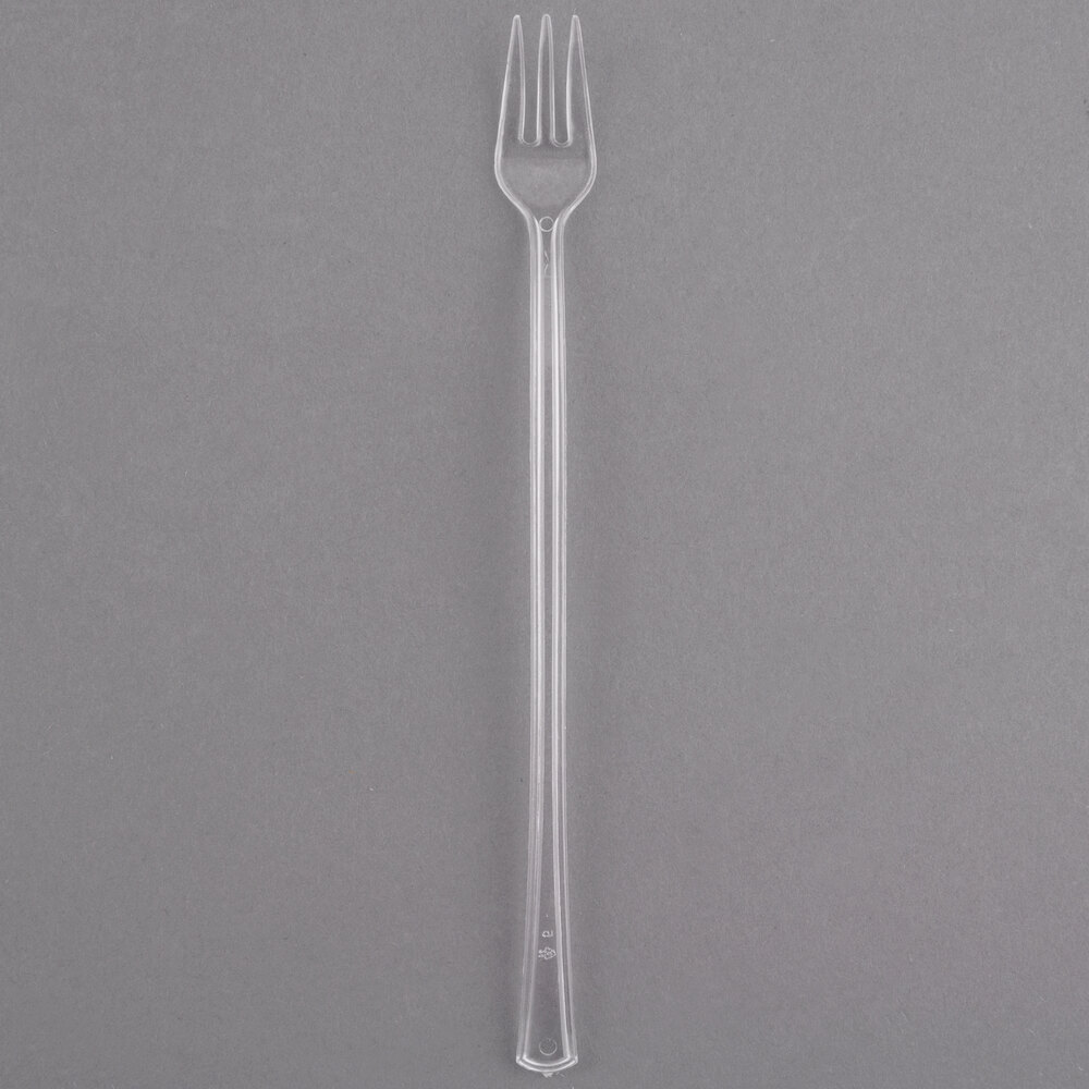 Clear Plastic Cocktail Forks (6" Mini Forks) - 400/Case