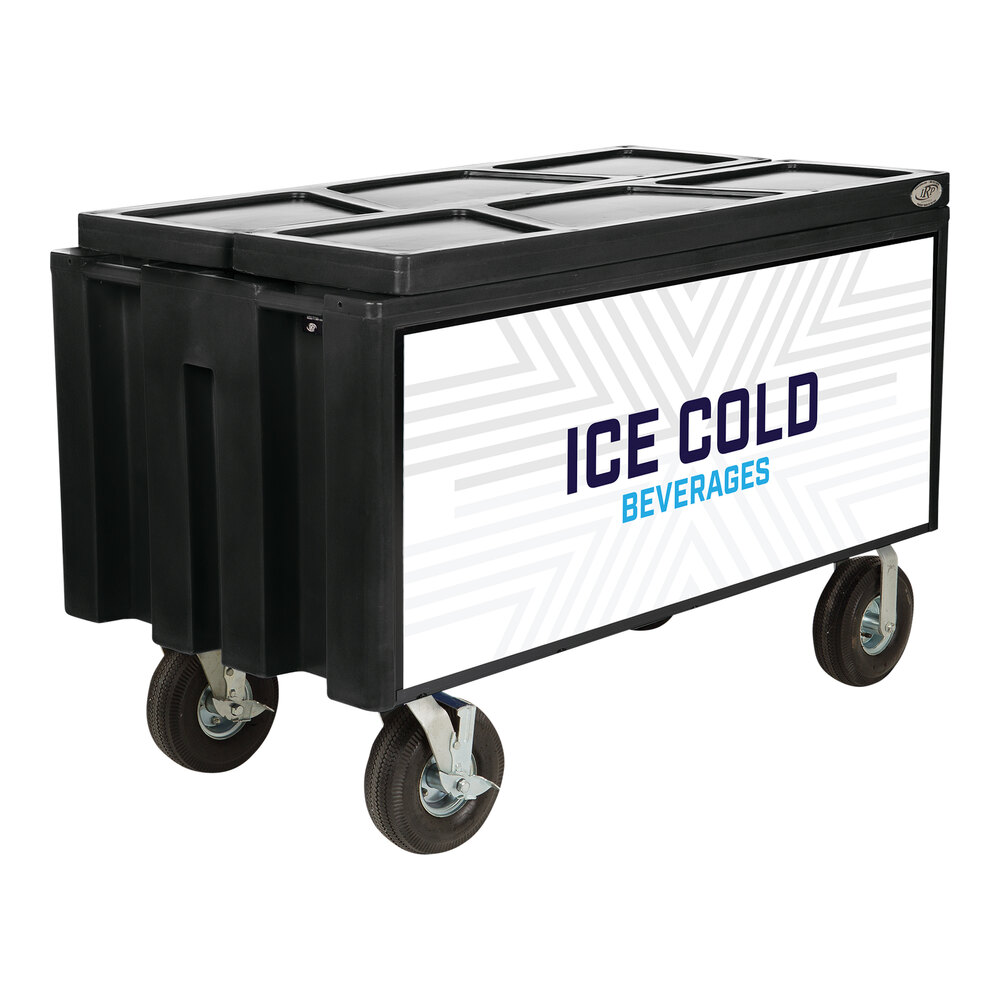 IRP Black Extra Large Super Arctic 3501546 Mobile 456 Qt. Cooler with ...