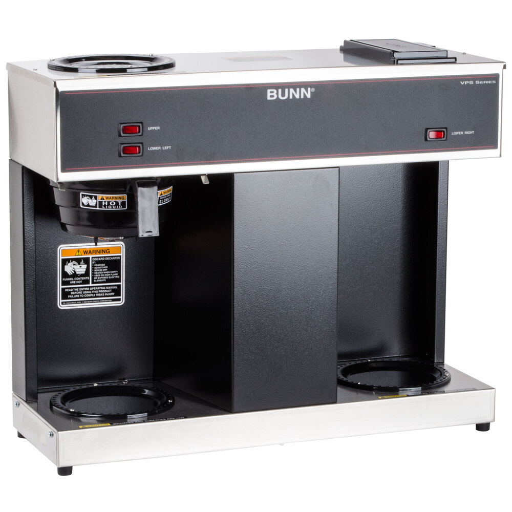 Bunn VPS 12 Cup Pourover Coffee Brewer with 3 Warmers - 120V (Bunn ...