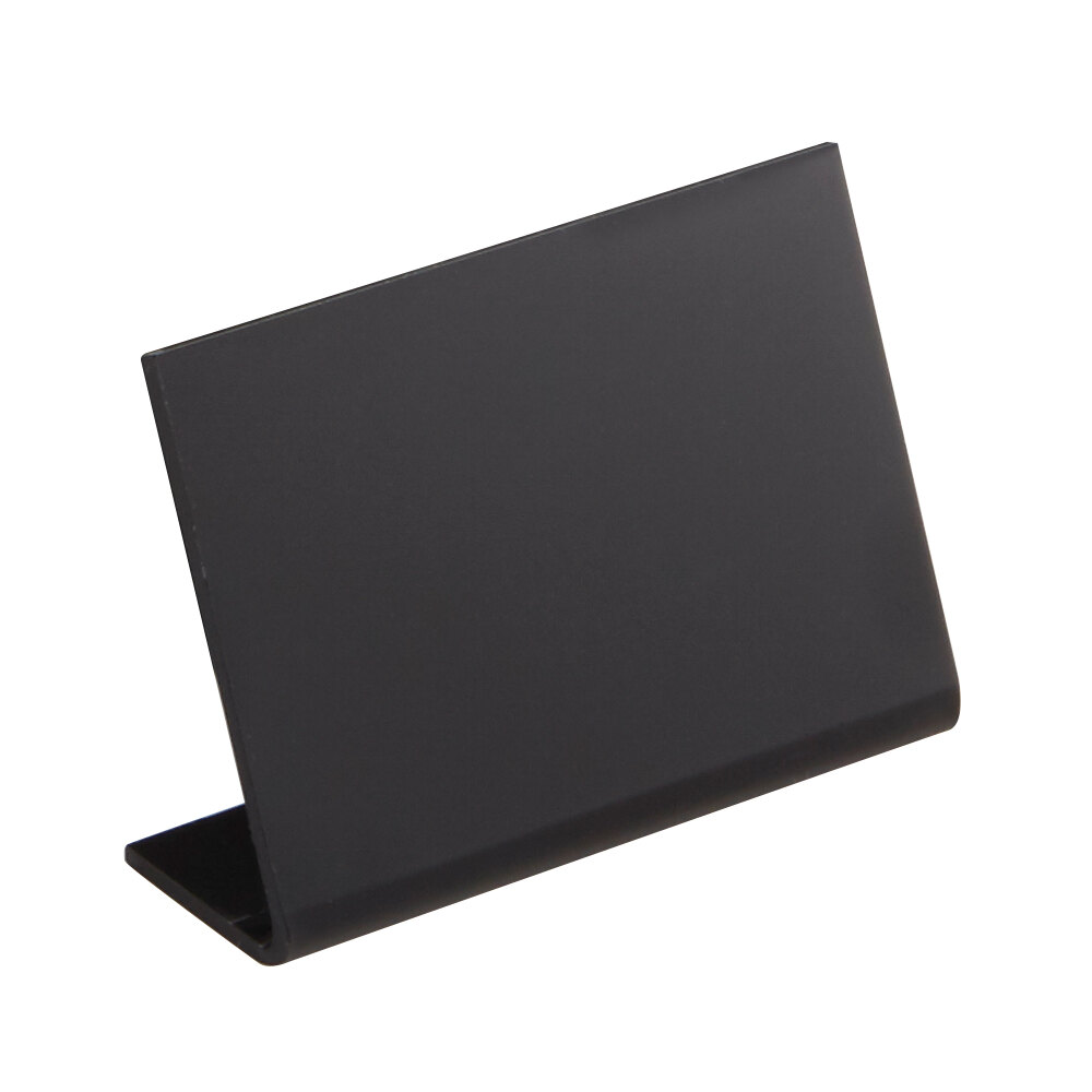 American Metalcraft TBABLA8 2 7/8" x 2" Tabletop Chalkboard Sign - 5/Pack