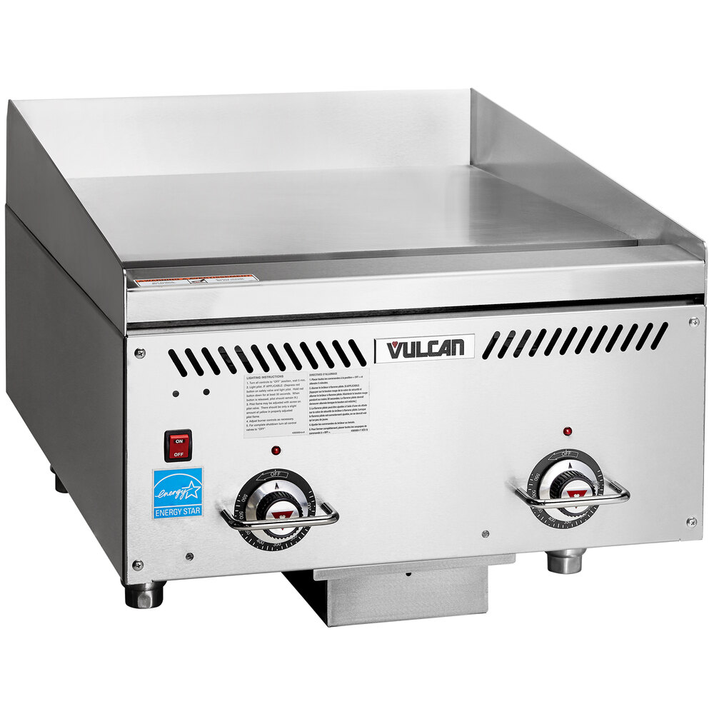 Vulcan VCCG24-AS Natural Gas 24" Griddle with Atmospheric Burners and ...