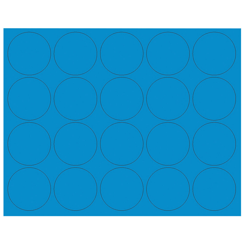 MasterVision BVCFM1601 3/4" Blue Interchangeable Circle Magnets - 20/Pack