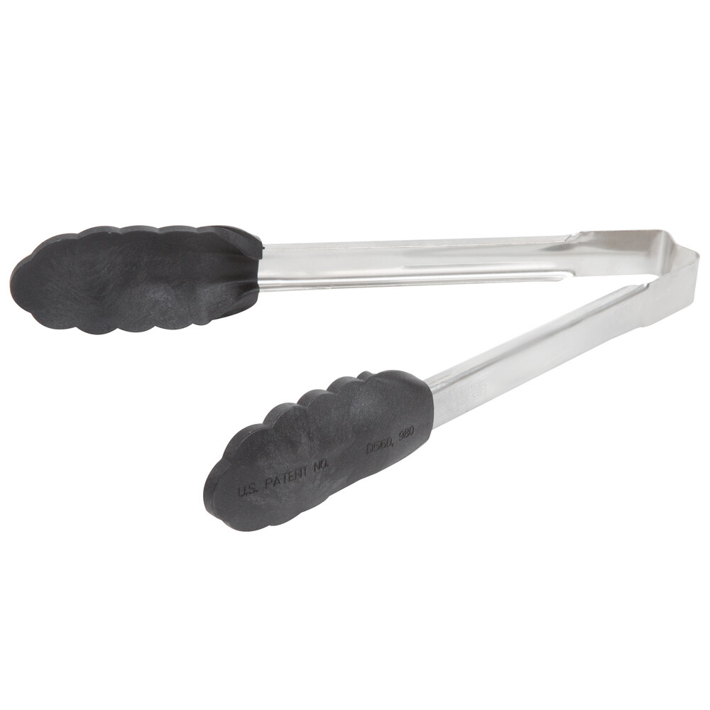 Vollrath 4780912 Jacob's Pride 9 1/2" High Heat Nylon Tip Cooking Tongs ...